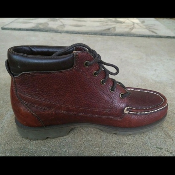 Timberland | Shoes | Vtg Timberland Crown Leather Chukka Boots Wmn 65 ...